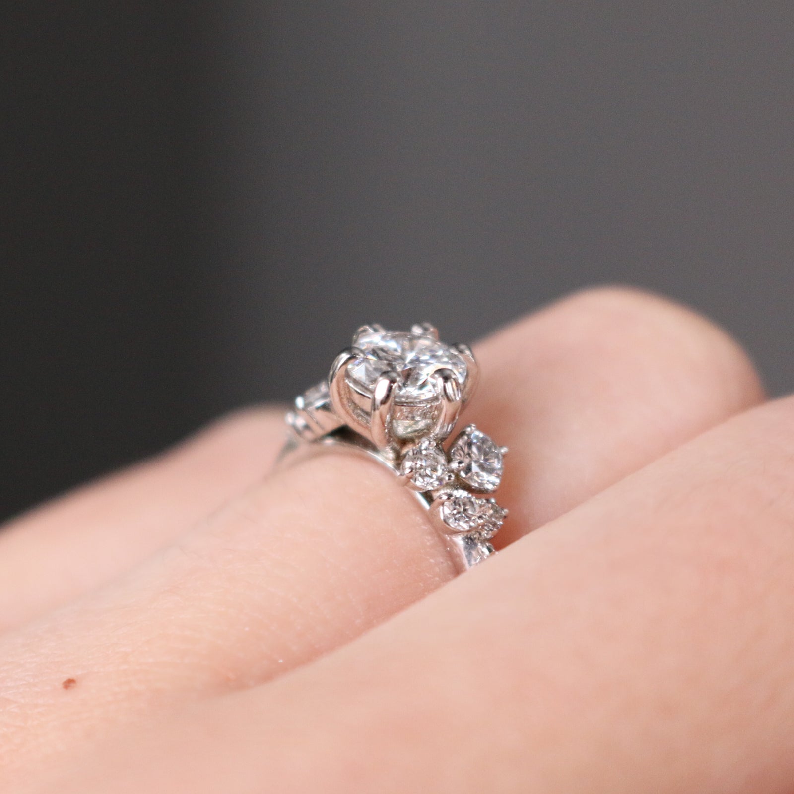 Side Stone Engagement Rings | Bespoke Jewellery | Bejouled Ltd Glasgow