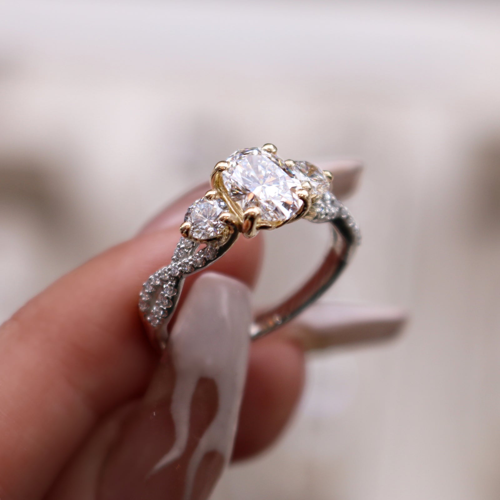 Side Stone Engagement Rings | Bespoke Jewellery | Bejouled Ltd Glasgow